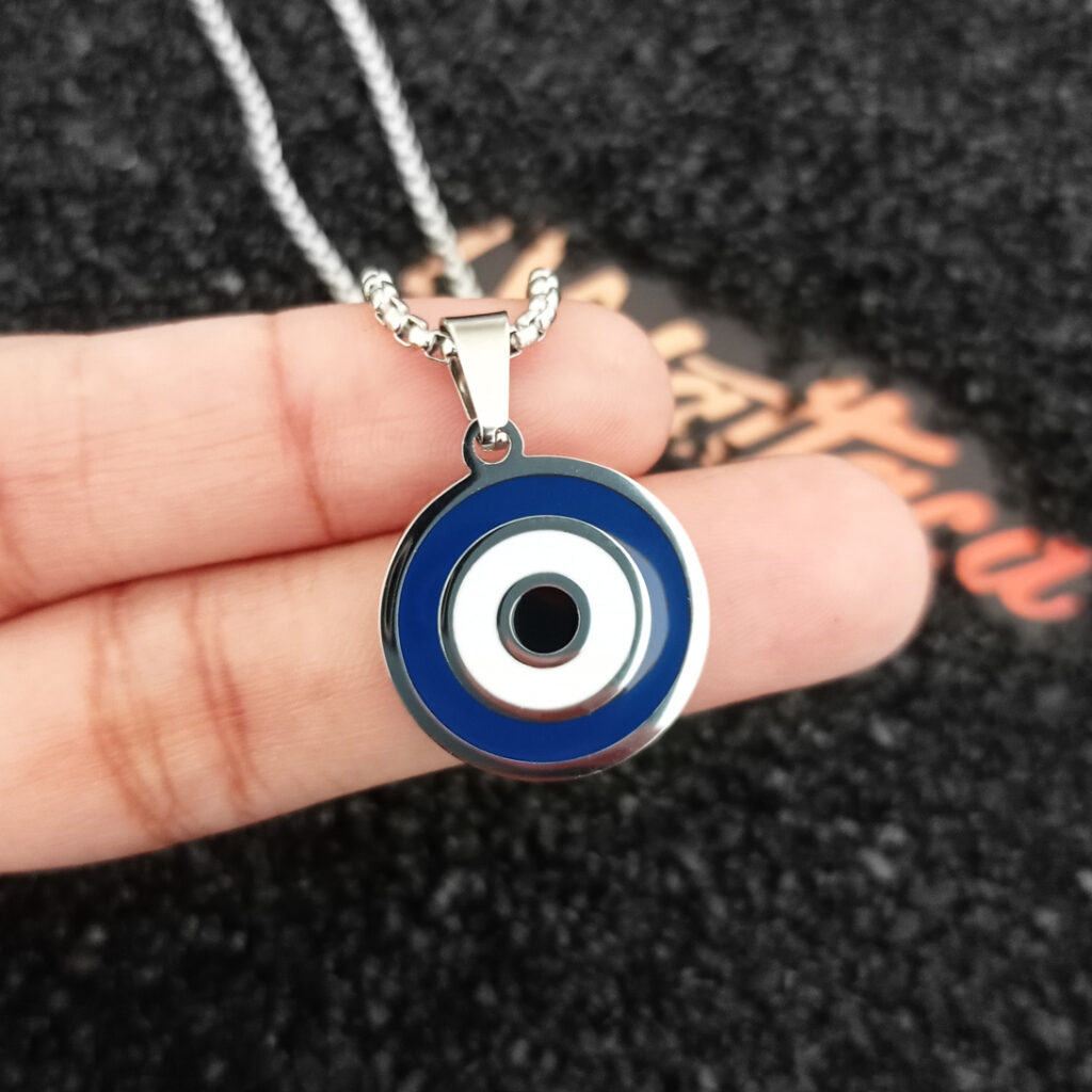 Collar de Proteccion: Ojo Turco Azul, Contra el Mal de Ojo en Wattaca